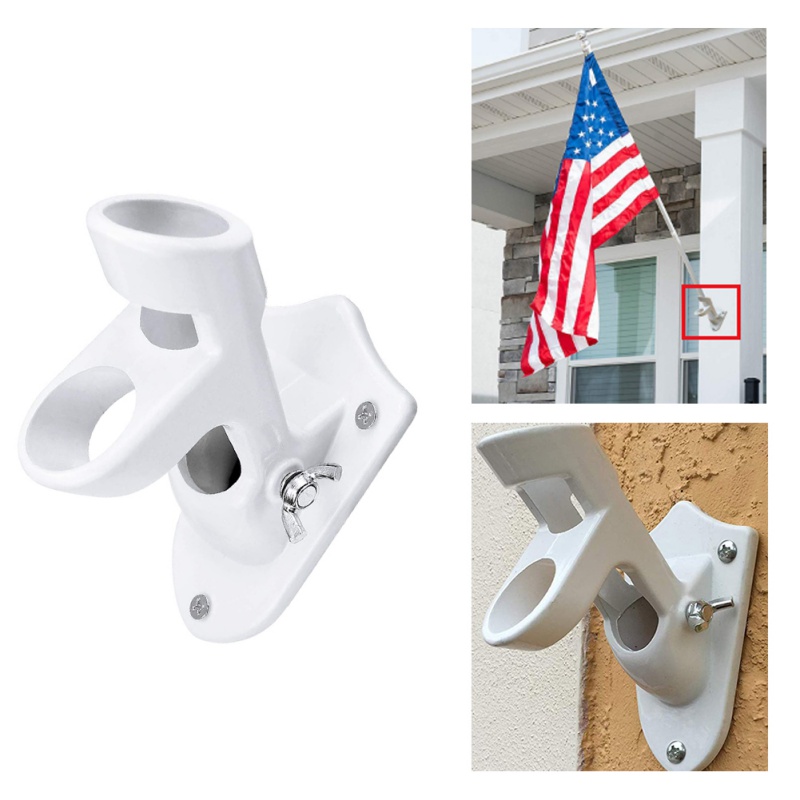 Adjustable Flag Holder Windsock Base & 2pcs Plastic Flagpole Mounting ...